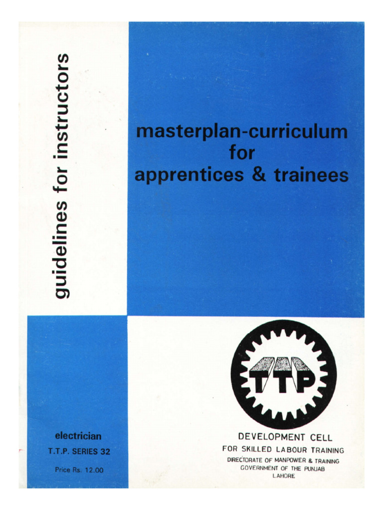 32-Master Plan Curriculam Electrician | PDF