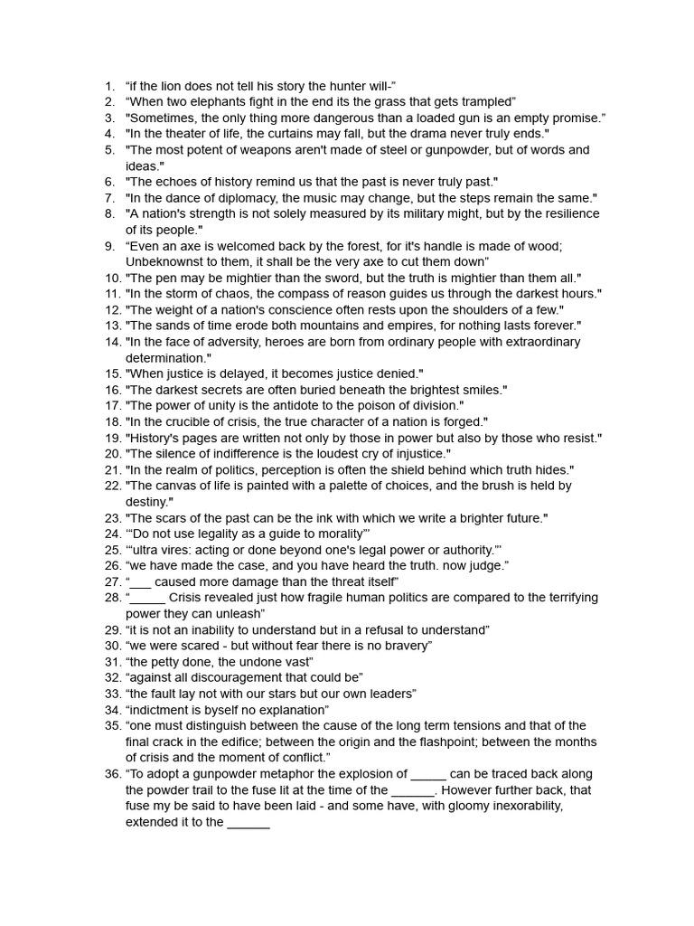 Final Rethoric List | PDF