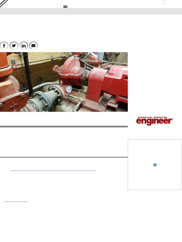 How To Select, Size Fire Pumps Consulting - Specifying Engineer | PDF ...
