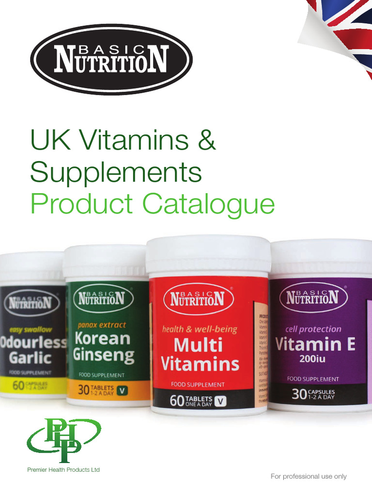 UK Vitamins & Supplements Catalogue | PDF | Omega 3 Fatty Acid | Fish Oil