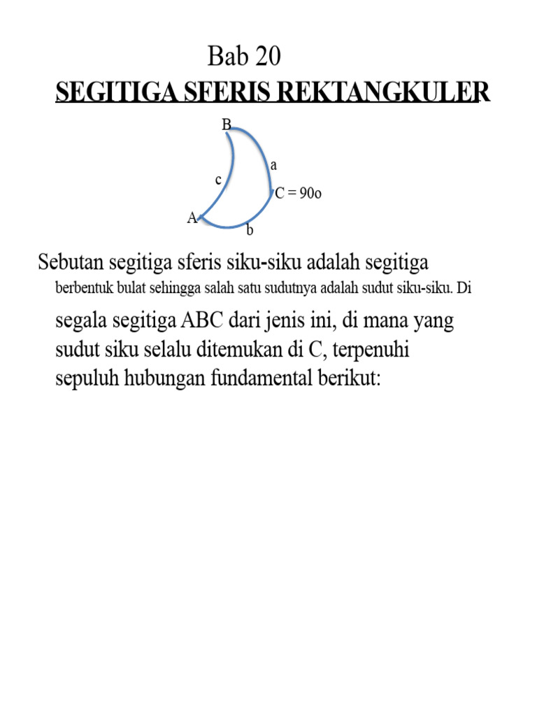Rumus Segitiga Sferis Siku-Siku | PDF