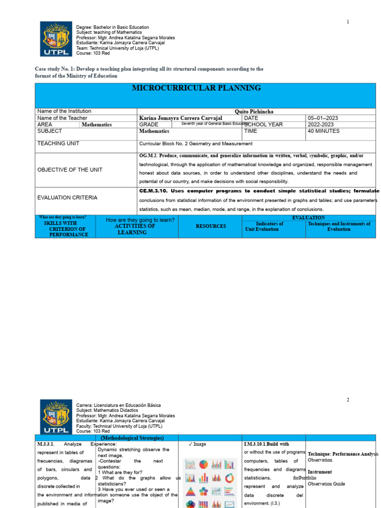 Case Study 1 Develop A Teaching Plan Integrating All Its Structural ...