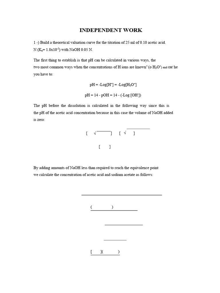 Titration Curves of Acids and Bases | PDF | Acid | Ph