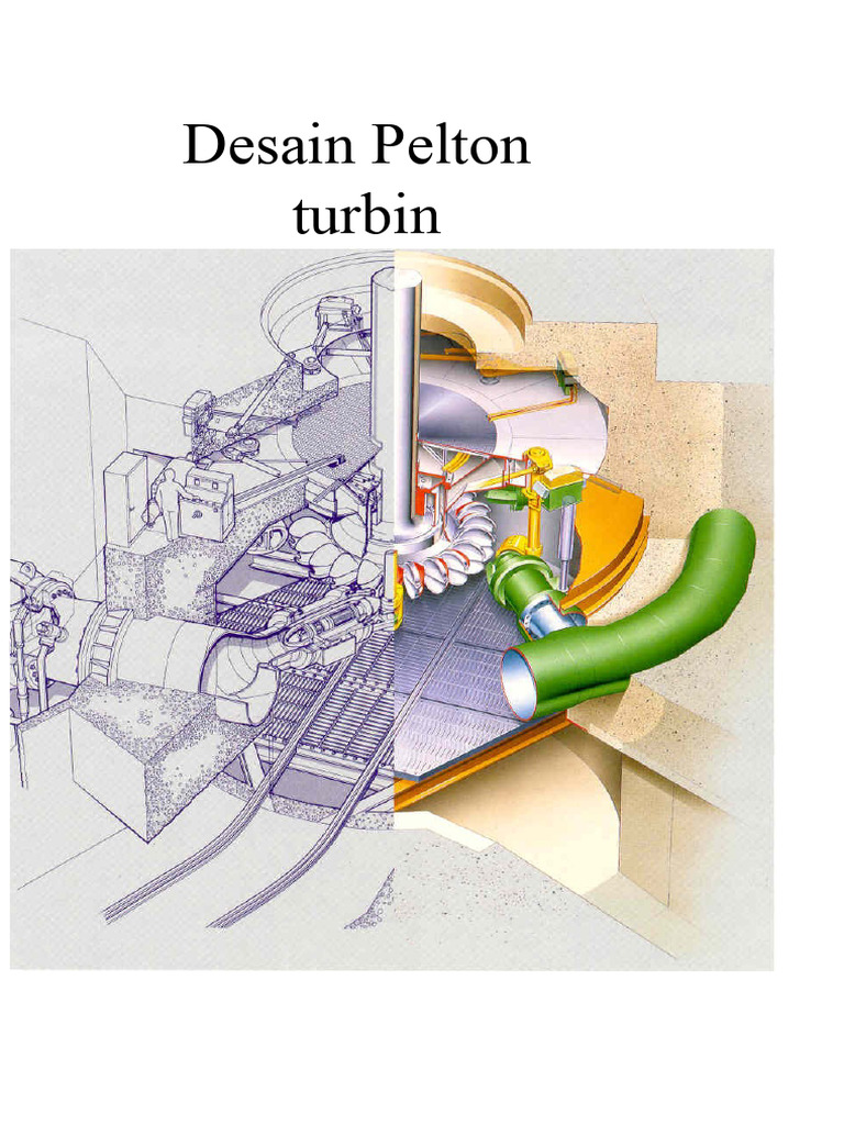Desain dan Dimensi Turbin Pelton | PDF