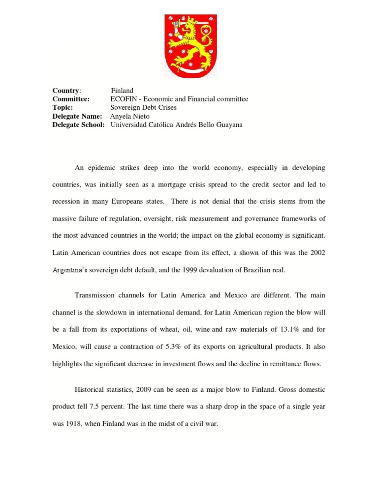 ECOFIN Finland S Position Papers | PDF | Fiscal Policy | Eurozone