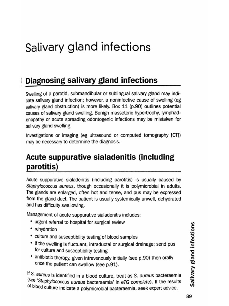 Salivary Gland Infect TG | PDF