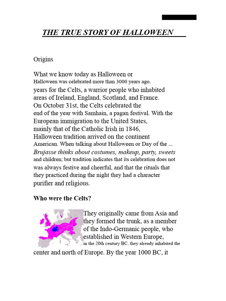 The Real History of Halloween | PDF | Halloween | Celts