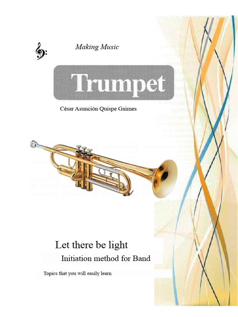 Trumpet Training Method for Beginners | PDF | Clef | Breathing