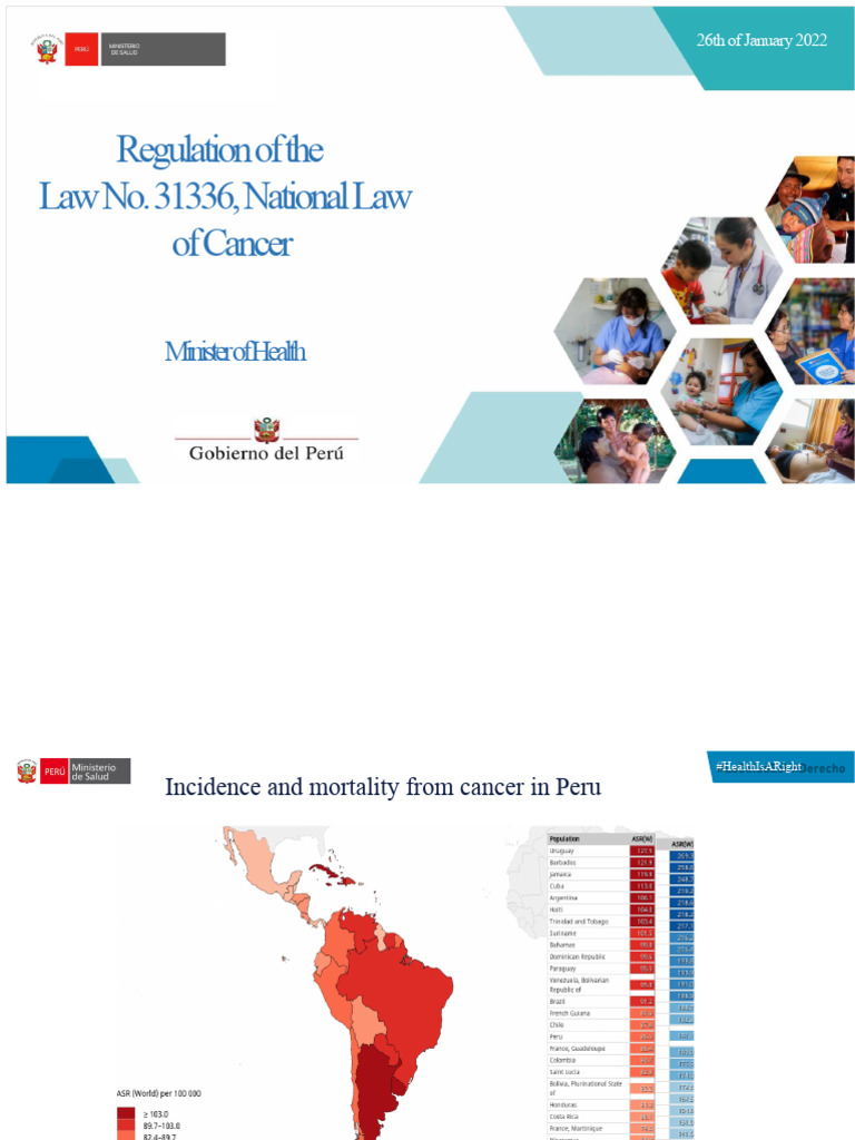 Peru's National Cancer Law Overview | PDF | Preventive Healthcare ...