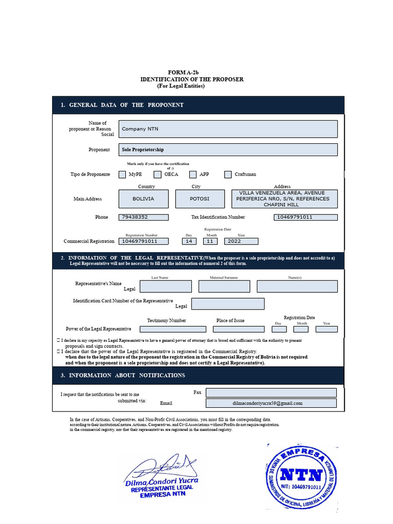Form To 2b | PDF | Sole Proprietorship | Business