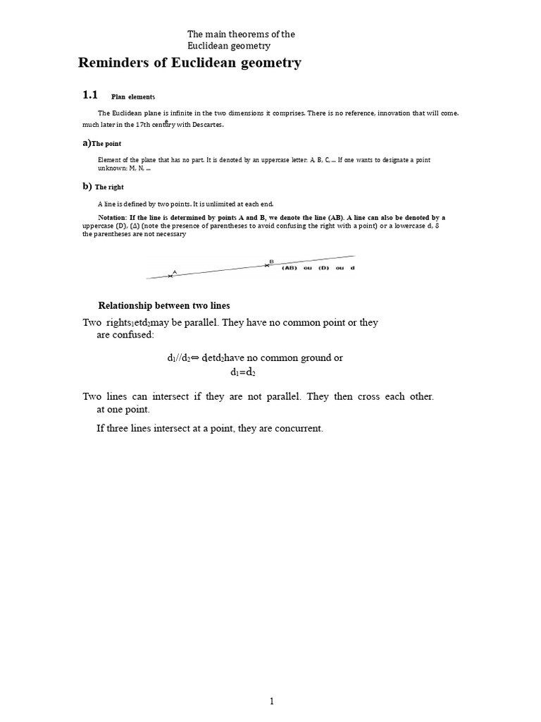 Key Theorems of Euclidean Geometry | PDF | Rectangle | Triangle