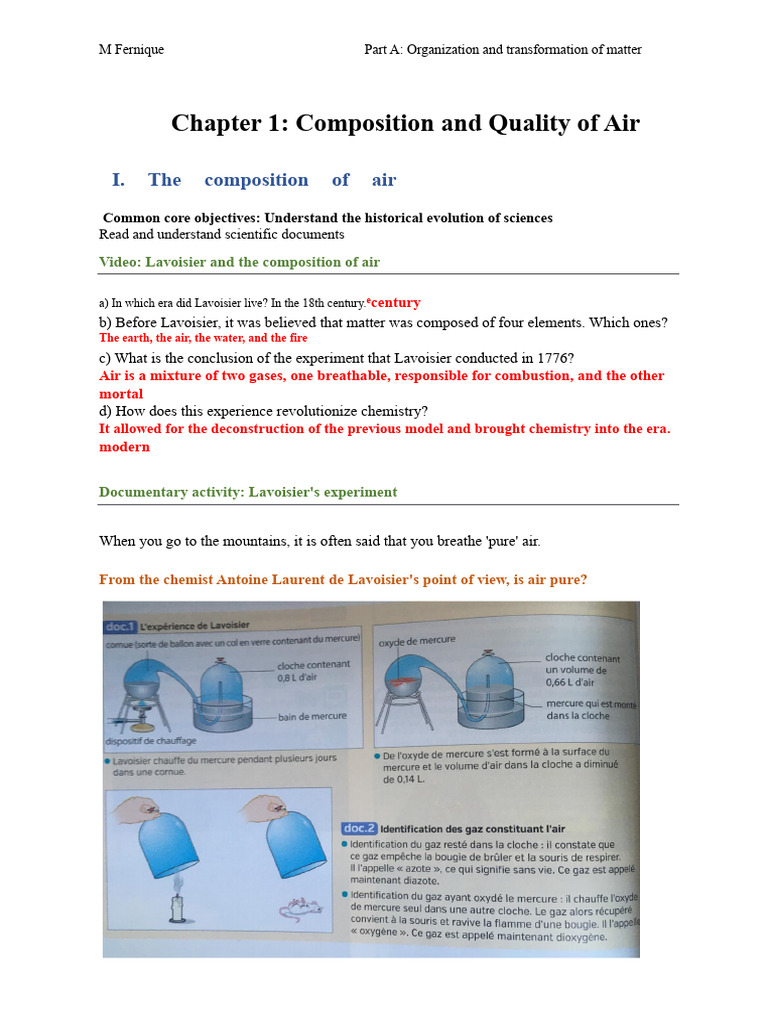 Chapter 1 Composition and Quality of Air | PDF | Greenhouse Effect ...