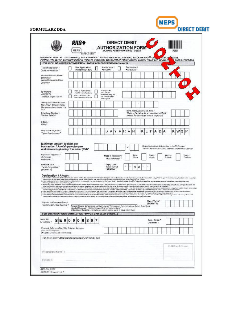 Wytyczne Dotyczące Wypełniania Formularza DDA | PDF