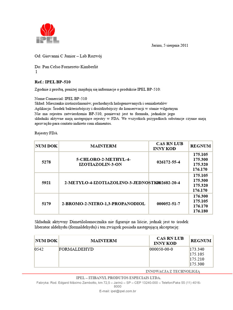 BP-510 Fda | PDF
