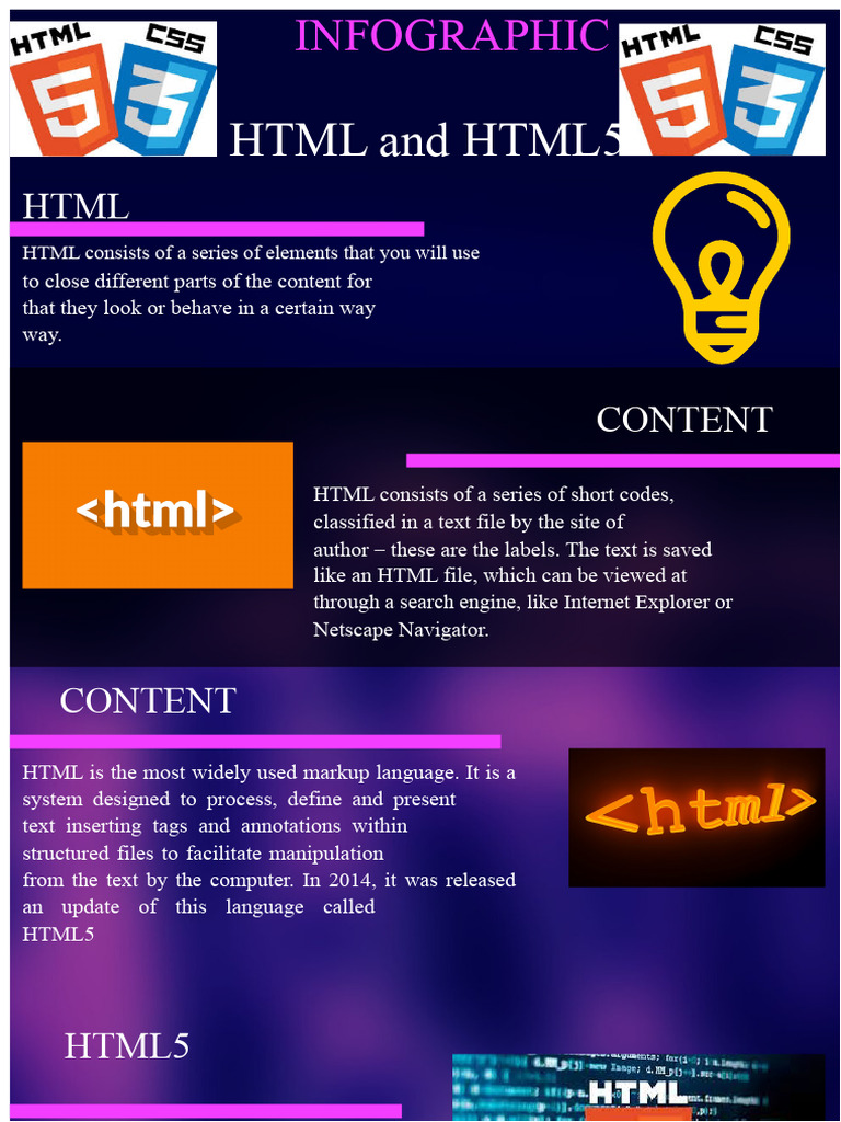 Infographic About HTML and CSS | PDF