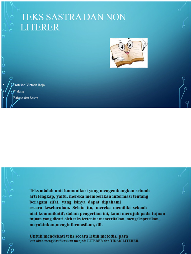 Teks Sastra vs Non-Literer: Panduan Lengkap | PDF
