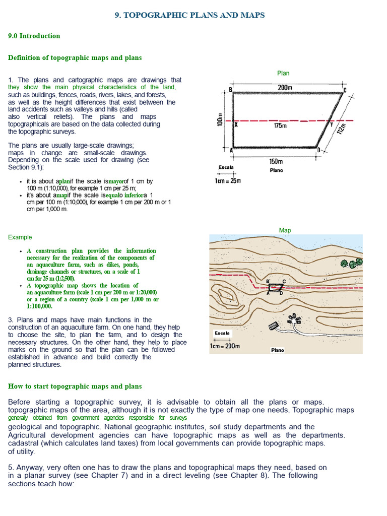 How To Prepare A Topographic Map | PDF | Contour Line | Topography
