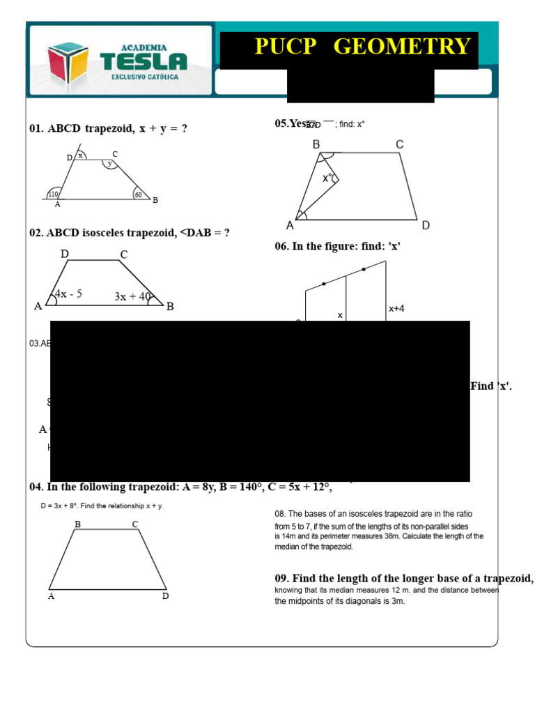 TRAPEZIUM | PDF | Euclid | Elementary Geometry