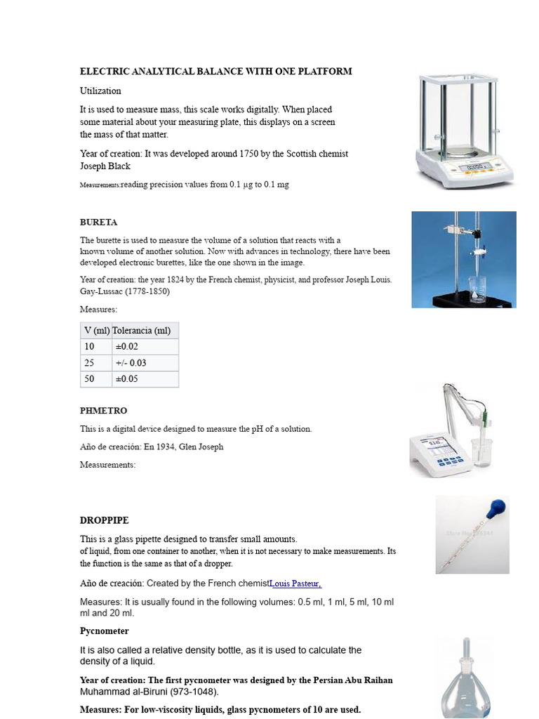 Overview of Laboratory Measuring Instruments | PDF