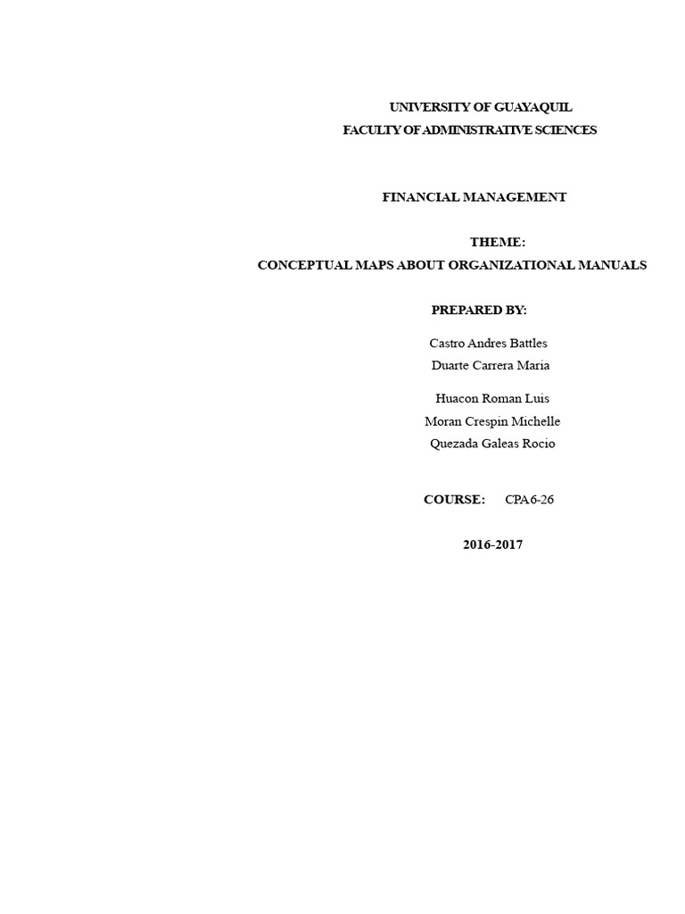 Conceptual Map of Organization Manuals | PDF | Information