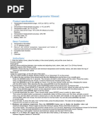 Ultronic LCD Weather Clock Guide | PDF | Clock | Time