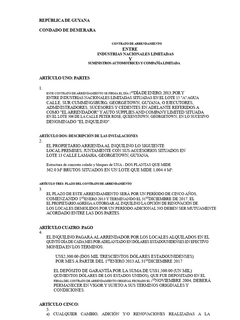 13 Lamaha Lease 2 | PDF | Propiedad