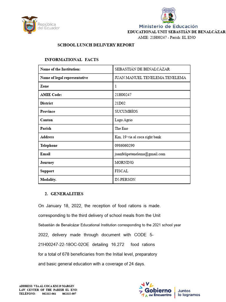 School Report | PDF | School Types | Educational Stages