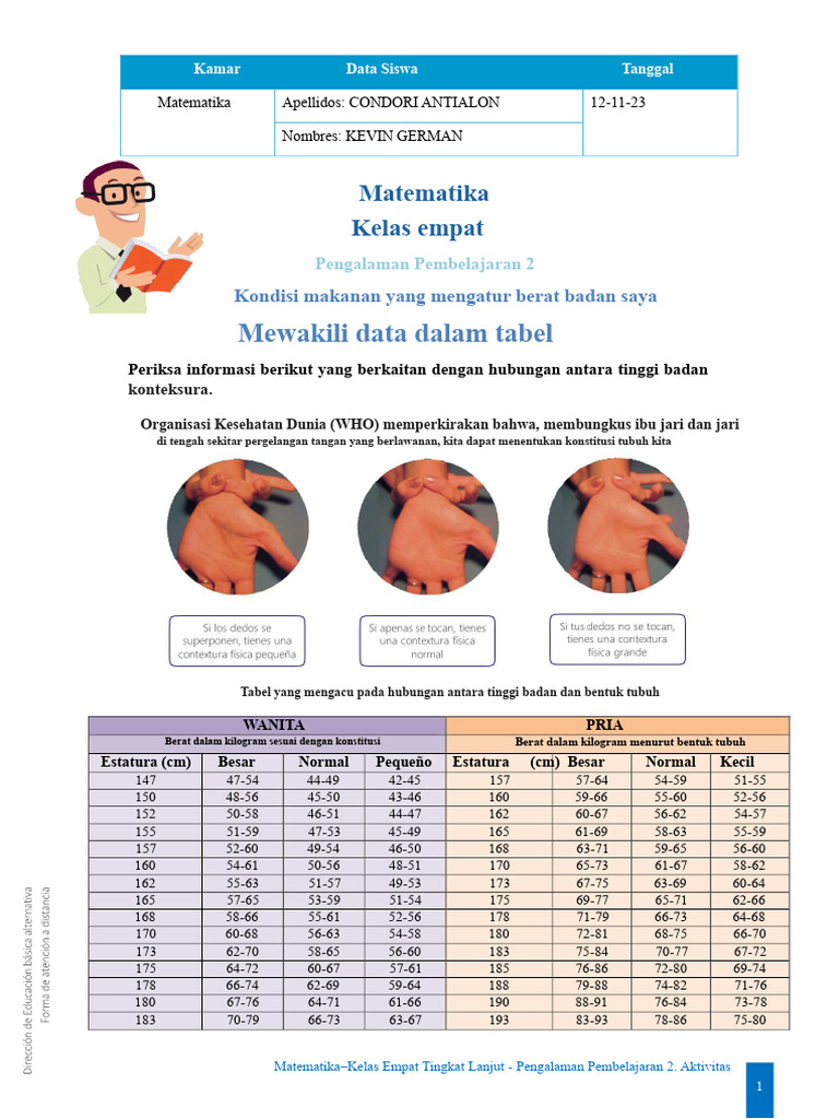 Mewakili Data Dalam Tabel | PDF
