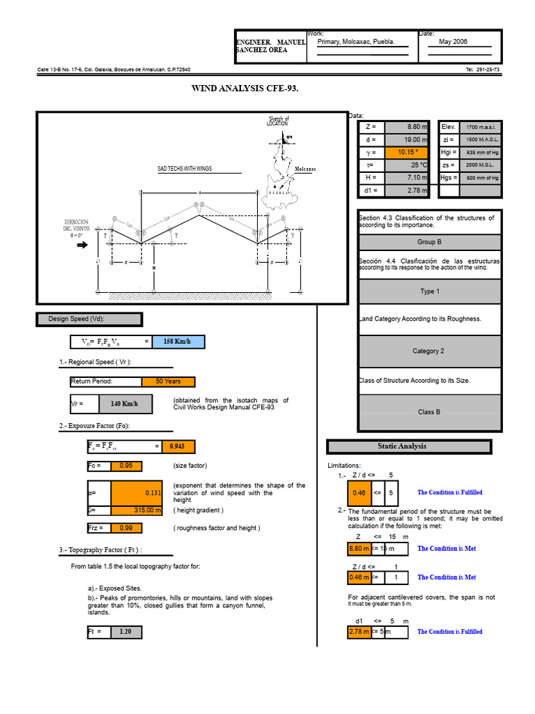 Wind Structure Analysis Cfe-93 | PDF | Earth Sciences | Applied And Interdisciplinary Physics