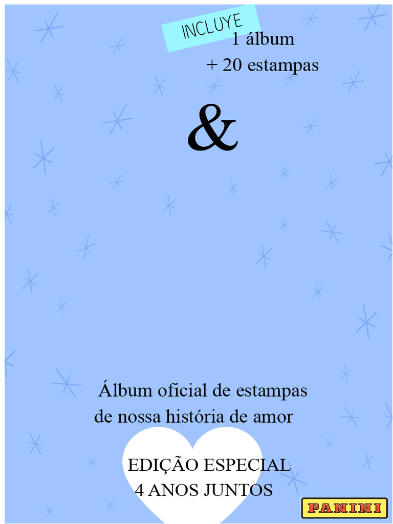 Álbum de Estampas: 4 Anos de Amor | PDF