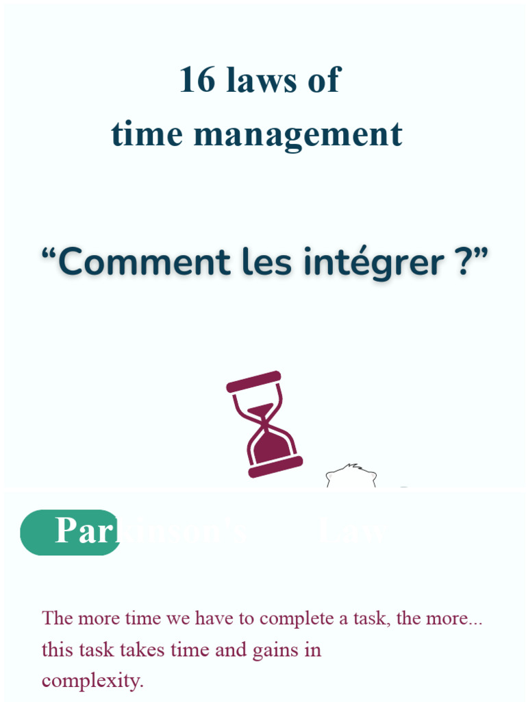 16 Essential Time Management Laws | PDF