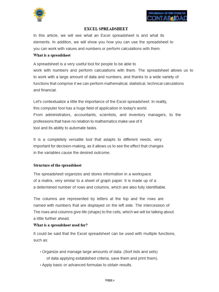 Spreadsheet Configuration | PDF | Microsoft Excel | Spreadsheet