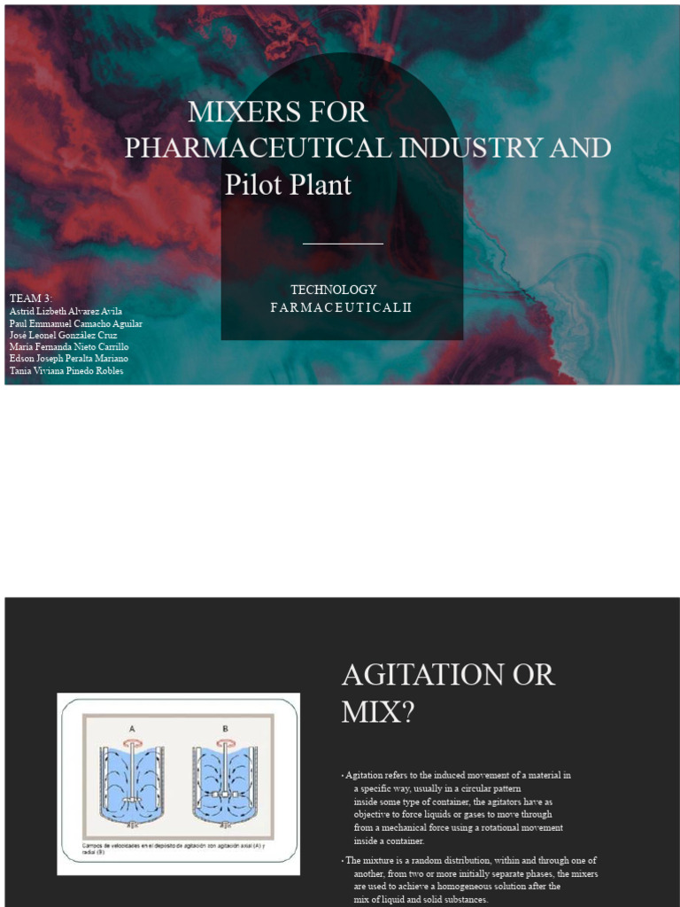 Mixers For Pharmaceutical Industry and Pilot Plant | PDF | Liquids ...