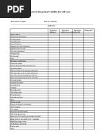 OASIS-C ADL Guidance for Grooming & Dressing | PDF | Disability | Pain