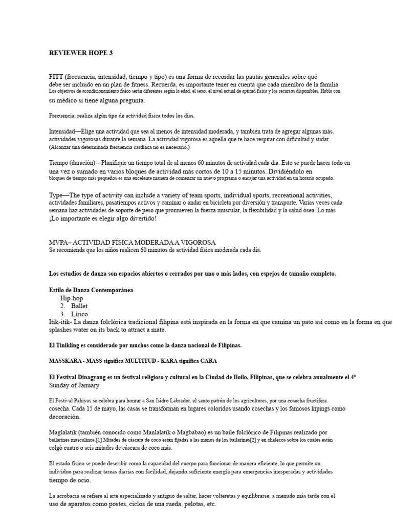 Revisor de La 2 Quincena de Esperanza 3 | PDF | Bailes | Termorregulación