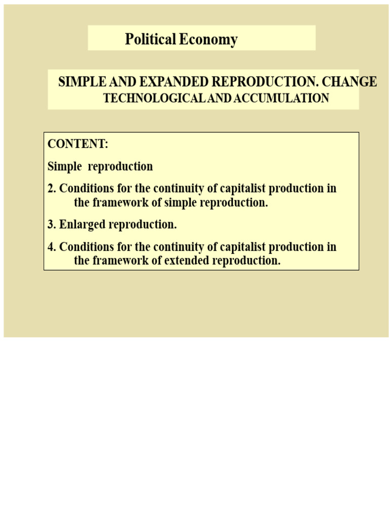 Reproduction Schemes | PDF | Capital (Economics) | Capitalism