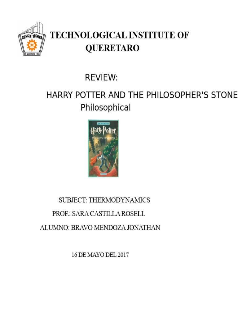 Harry Potter: Philosopher's Stone Review | PDF | Harry Potter | J. K ...