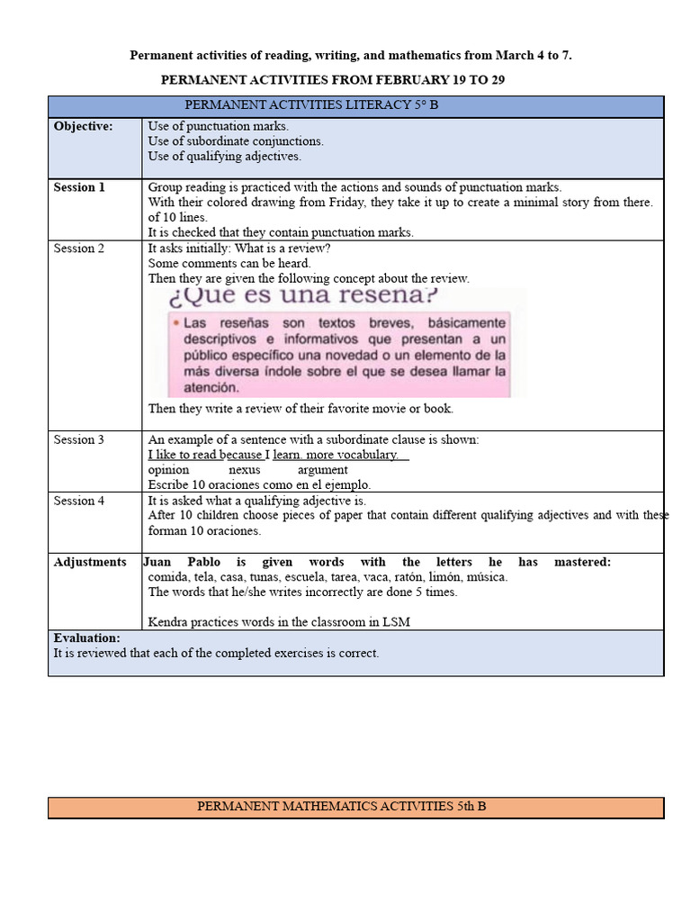 Literacy and Math Activities Overview | PDF | Area | Euclidean Geometry