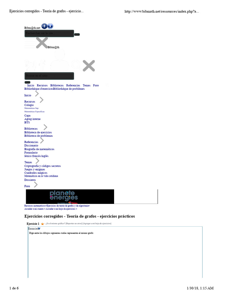 Teoría de Grafos - Ejercicios Prácticos | PDF | Teoría de grafos ...