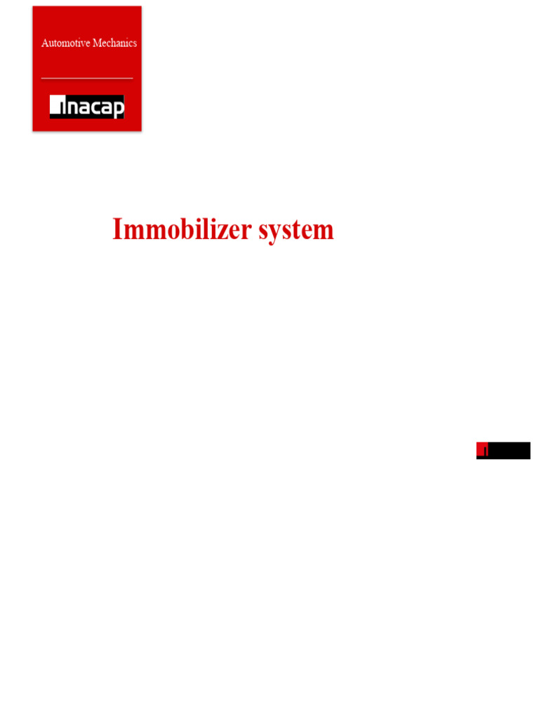Immobilizer System | PDF | Vehicles | Automotive Industry