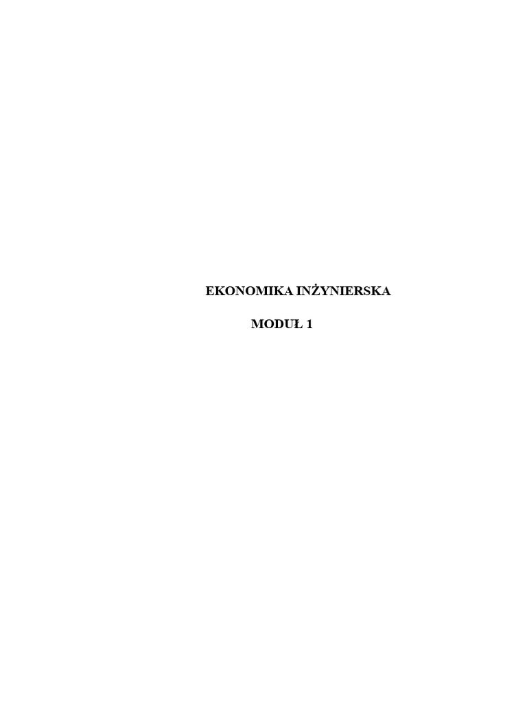 Econ Module 1 | PDF