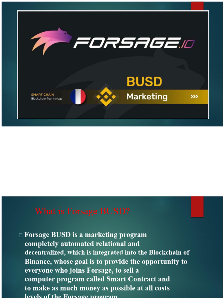 FORSAGE BUSD French | PDF