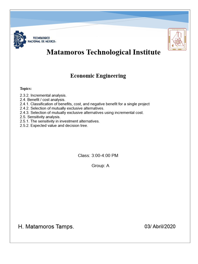 Incremental and Cost-Benefit Analysis Guide | PDF | Cost–Benefit ...