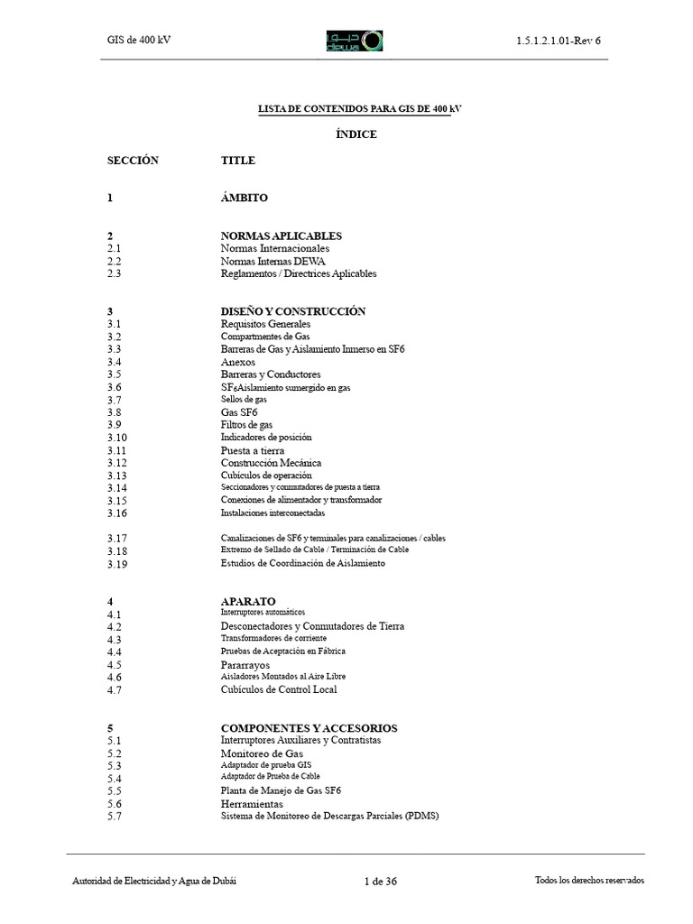 GIS de 400kV - 1512101 R6 | PDF | Aislador (Electricidad ...