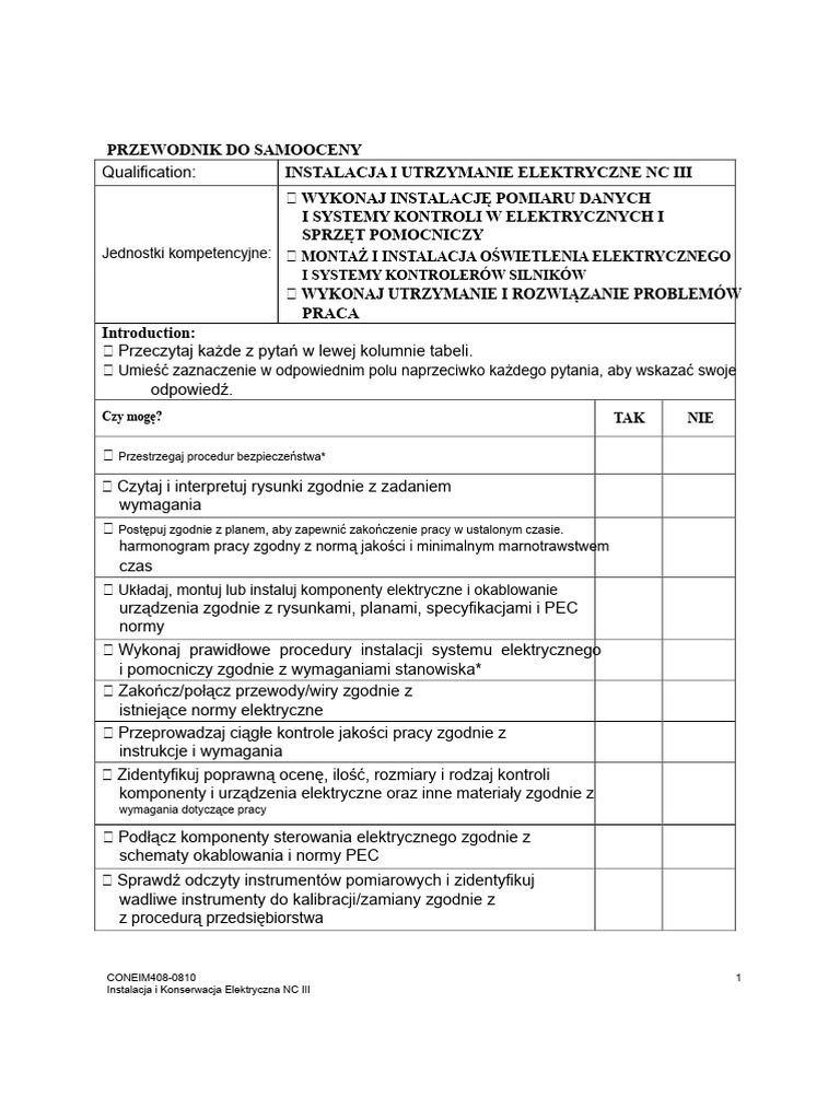 Eim NC III | PDF