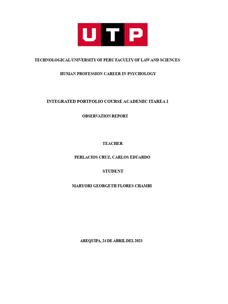 Academic Task 1 FINAL PORTFOLIO | PDF | Attention | Anxiety