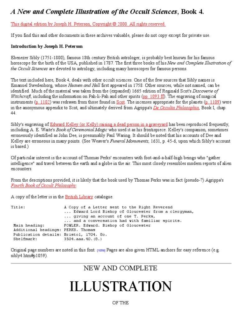 A New and Complete Illustration of The Occult Sciences | PDF | Soul ...