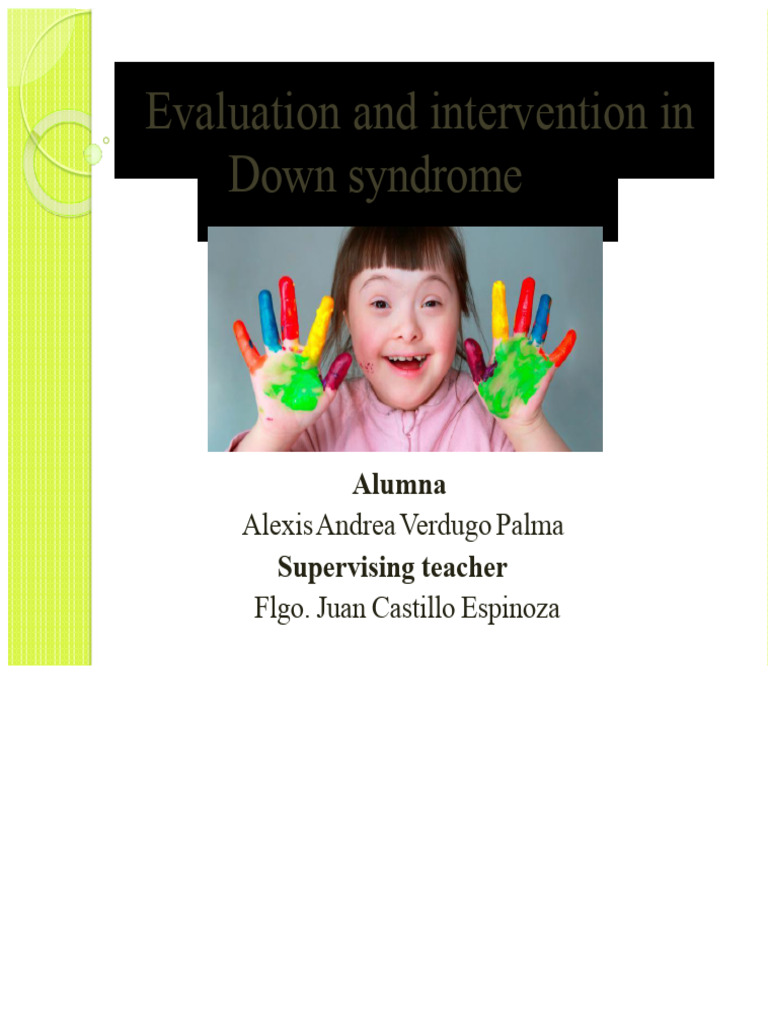 Assessment and Intervention in Down Syndrome | PDF | Down Syndrome ...