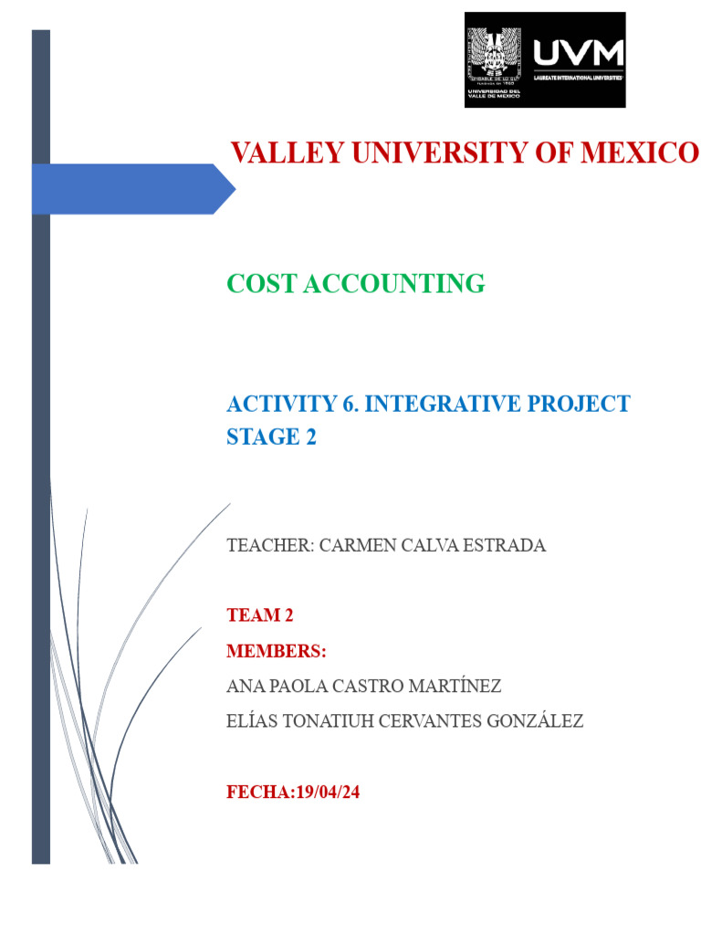 Activity 6 Cost Accounting UVM | PDF | Inventory | Cost Of Goods Sold