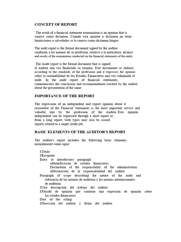 Audit Report Examples | PDF | Auditor's Report | Audit